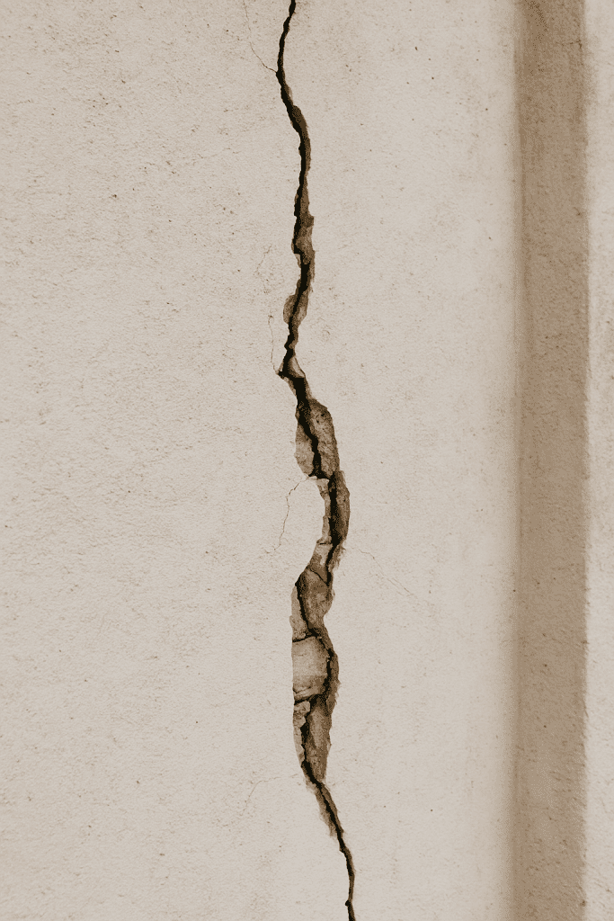 Les 5 signes qui indique une fissure murale structurelle